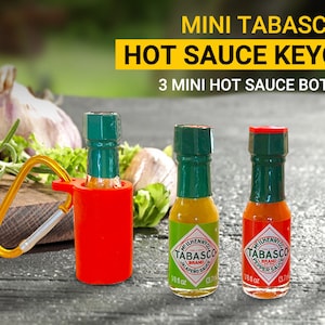 Mini Tabasco Hot Sauce Lover Gift Set - Includes 3 Mini Hot Sauce ...