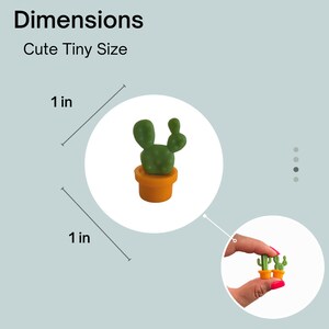 6 Cute Cactus Magnets, Cacti Magnets for Fridge, Plant Magnets, Cactus ...