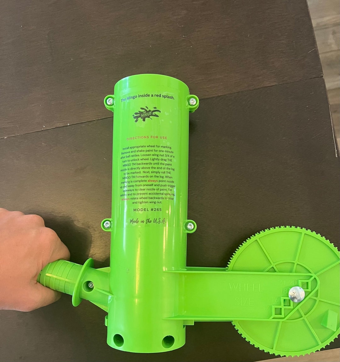 The Mingo Inside a Red Slash Firewood Marking Tool With 16 Inch Marking ...