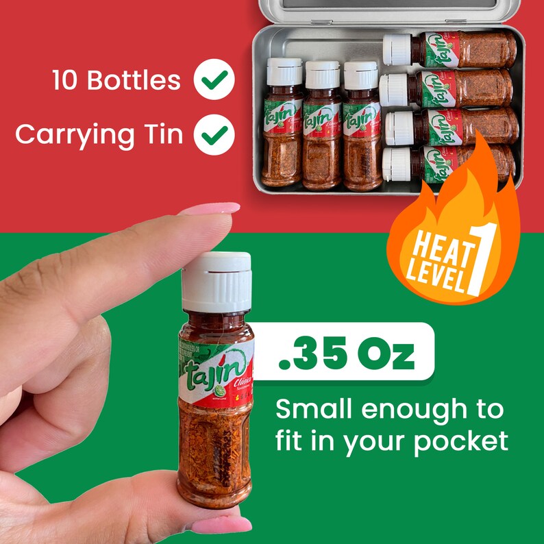 Tajin Seasoning Gift Set 7 Mini Tajin Clasico Seasoning - Etsy