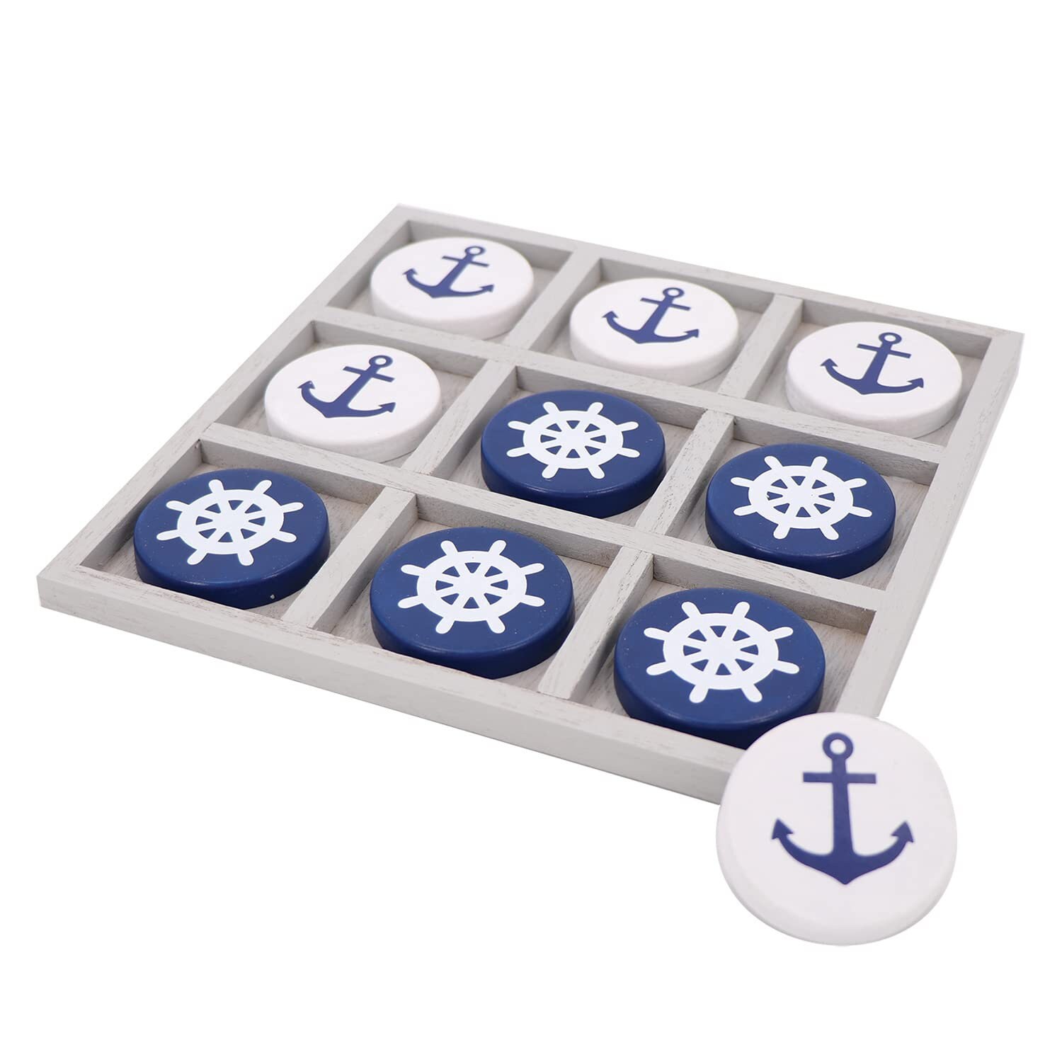 Toys & Games Nautical Tic Tac Toe Board Games & Puzzles Game Pieces ...
