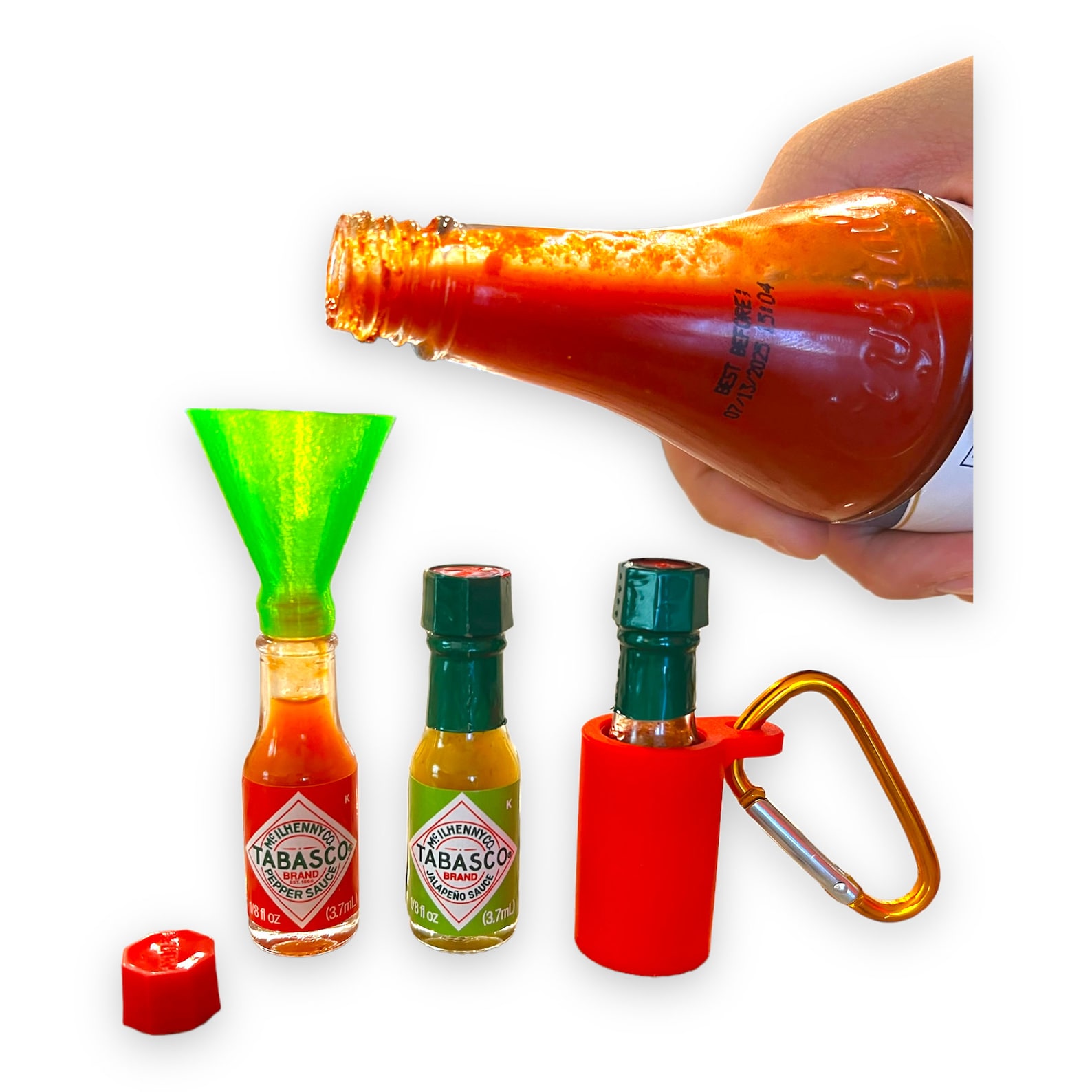 Mini Tabasco Hot Sauce Lover Gift Set - Includes 3 Mini Hot Sauce ...