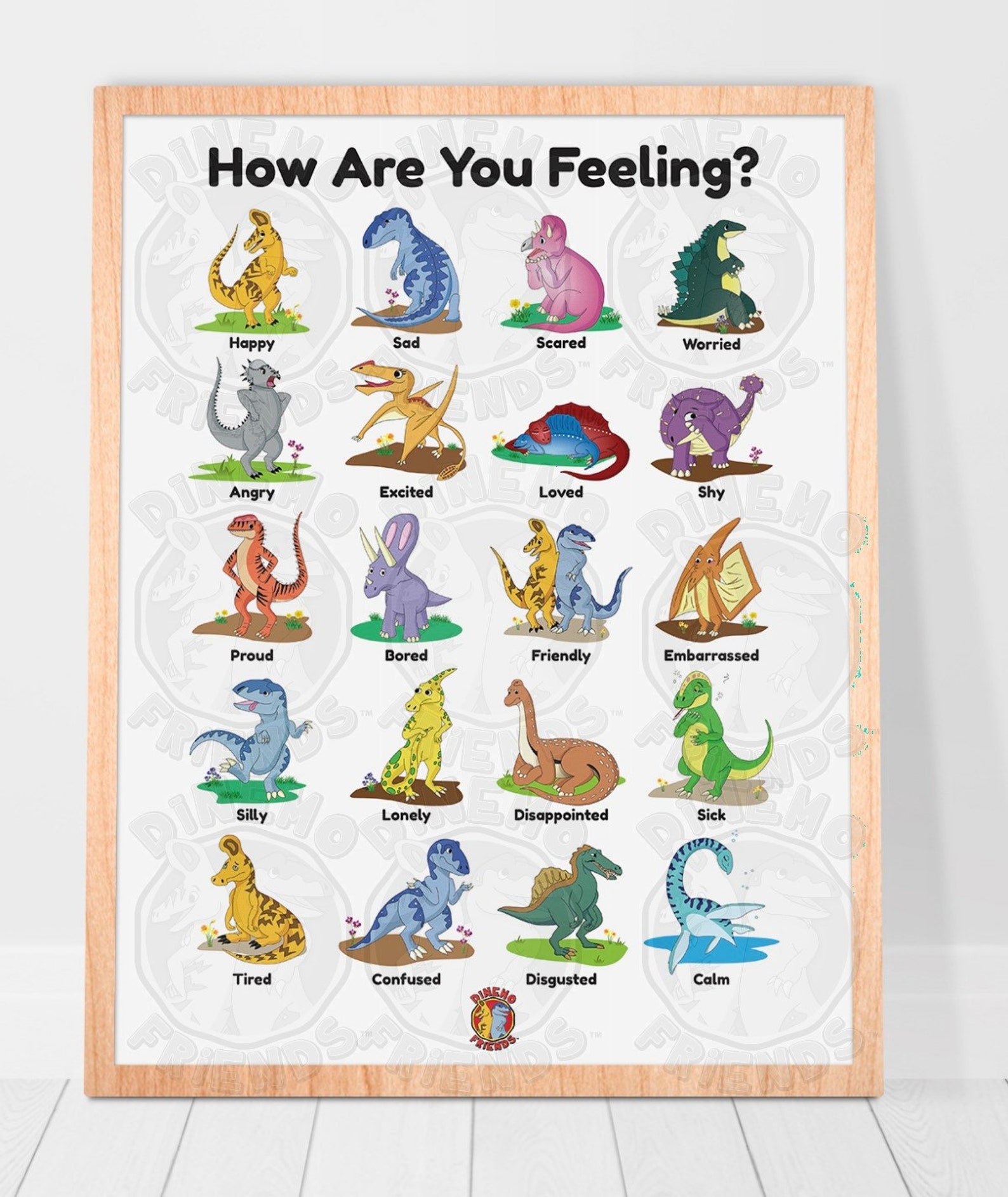 Dinosaur Feelings Poster | Etsy