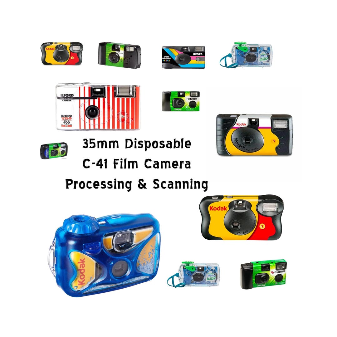 Film Developing + Scanning for Disposable Cameras + Digital Upload and ...
