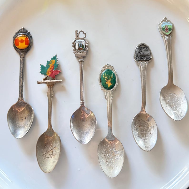 Vintage Souvenir Spoons - Assorted Destinations & Designs - Etsy