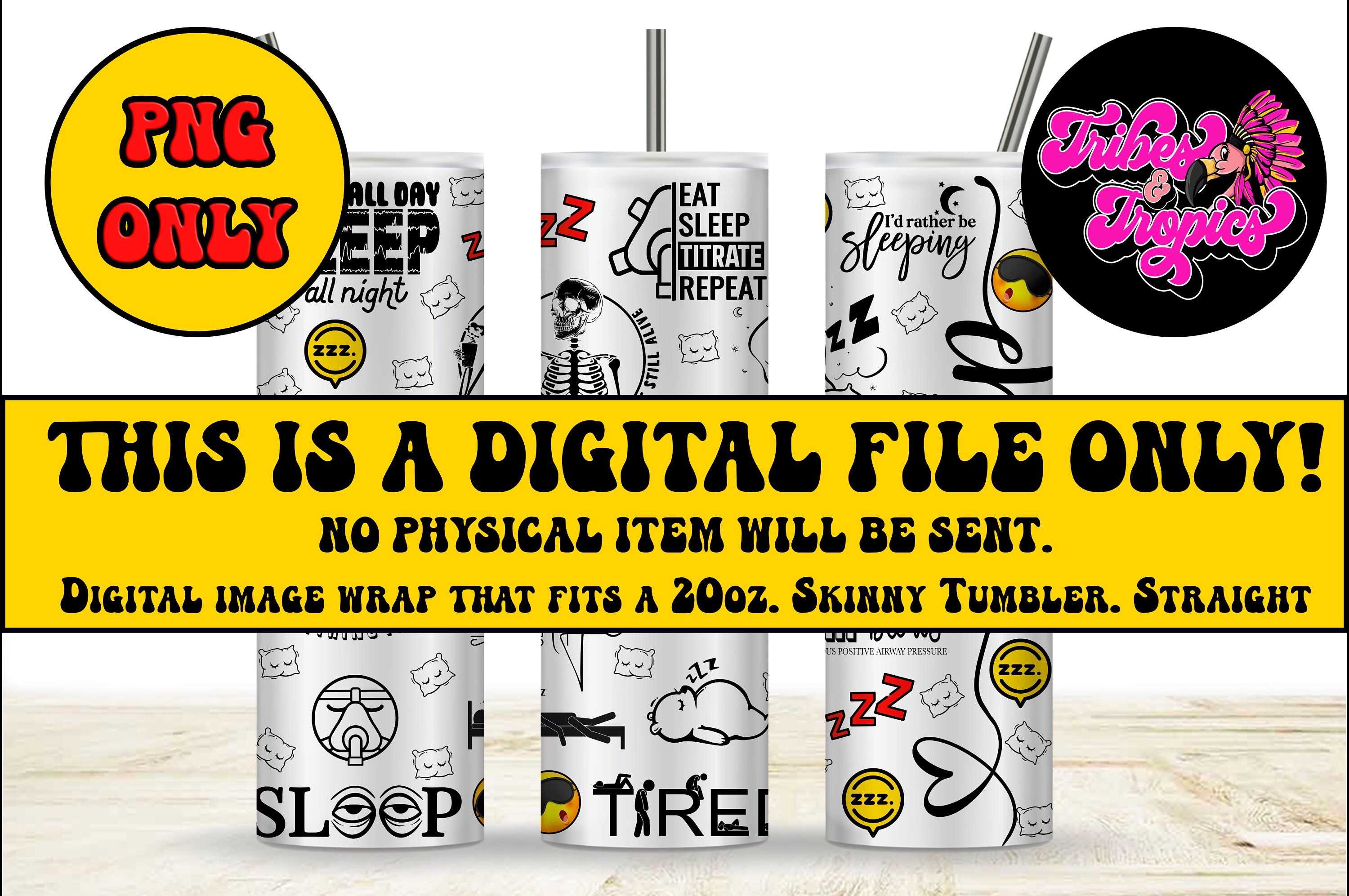 Sleep Tech Tumbler Wrap, Heart Sleep Tumbler Sublimation Design, 20oz ...