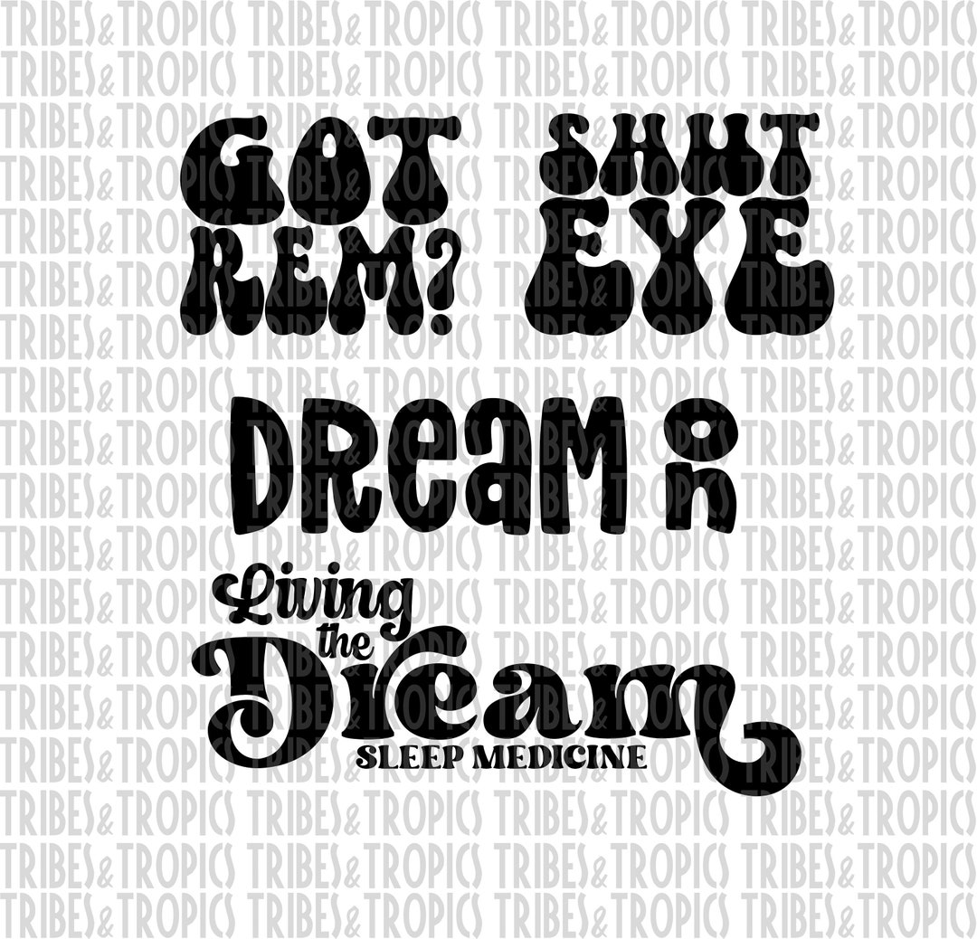 Sleep Tech Sayings SVG Digital Download 4 SVG FILES Only - Etsy