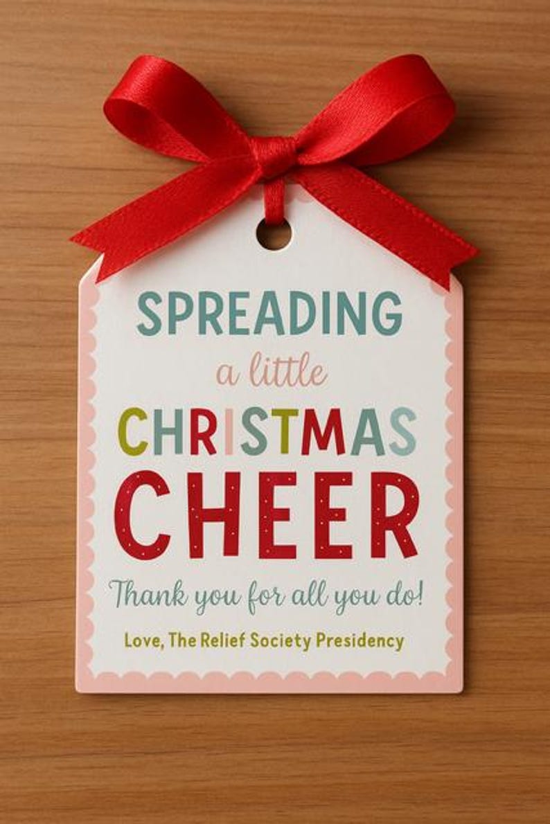 Christmas Gift Tag! Spreading Christmas Cheer! - Etsy