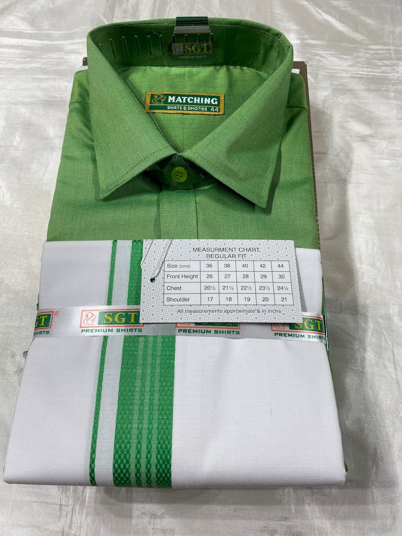 South Indian Men’s Traditional Ethnic Wedding/party Cotton Shirt and ...