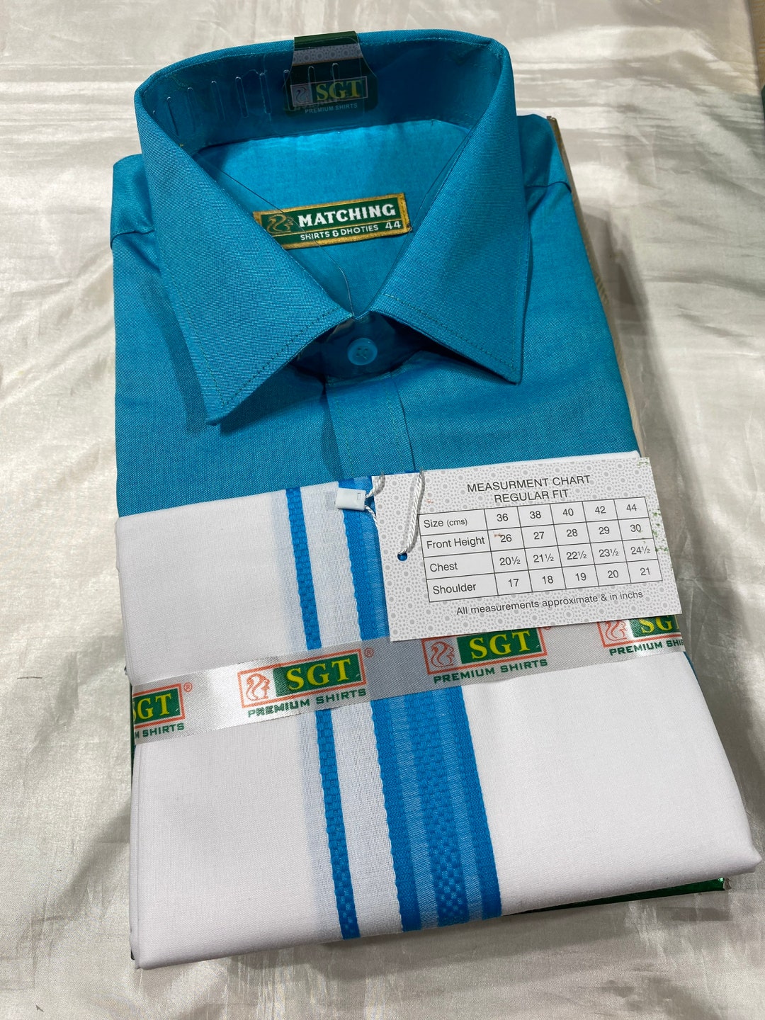 South Indian Men’s Traditional Ethnic Wedding/party Cotton Shirt and ...