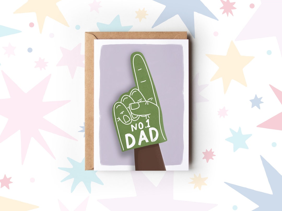 No.1 Dad, Birthday Card for Dad, Funny Card, Number One Dad Card, No.1 ...