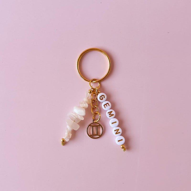 Pisces Gold Keychain - Etsy UK