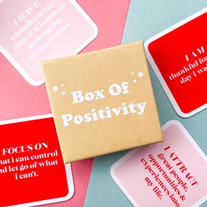 Box of Positivity Words of Affirmation Cards 30 Cards of Affirmations ...