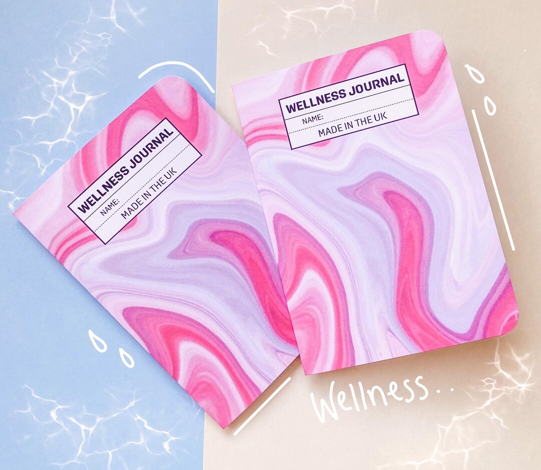 A5 Wellness Notebook Self-care Notebook 30 Pages Water Tracker Sleep ...