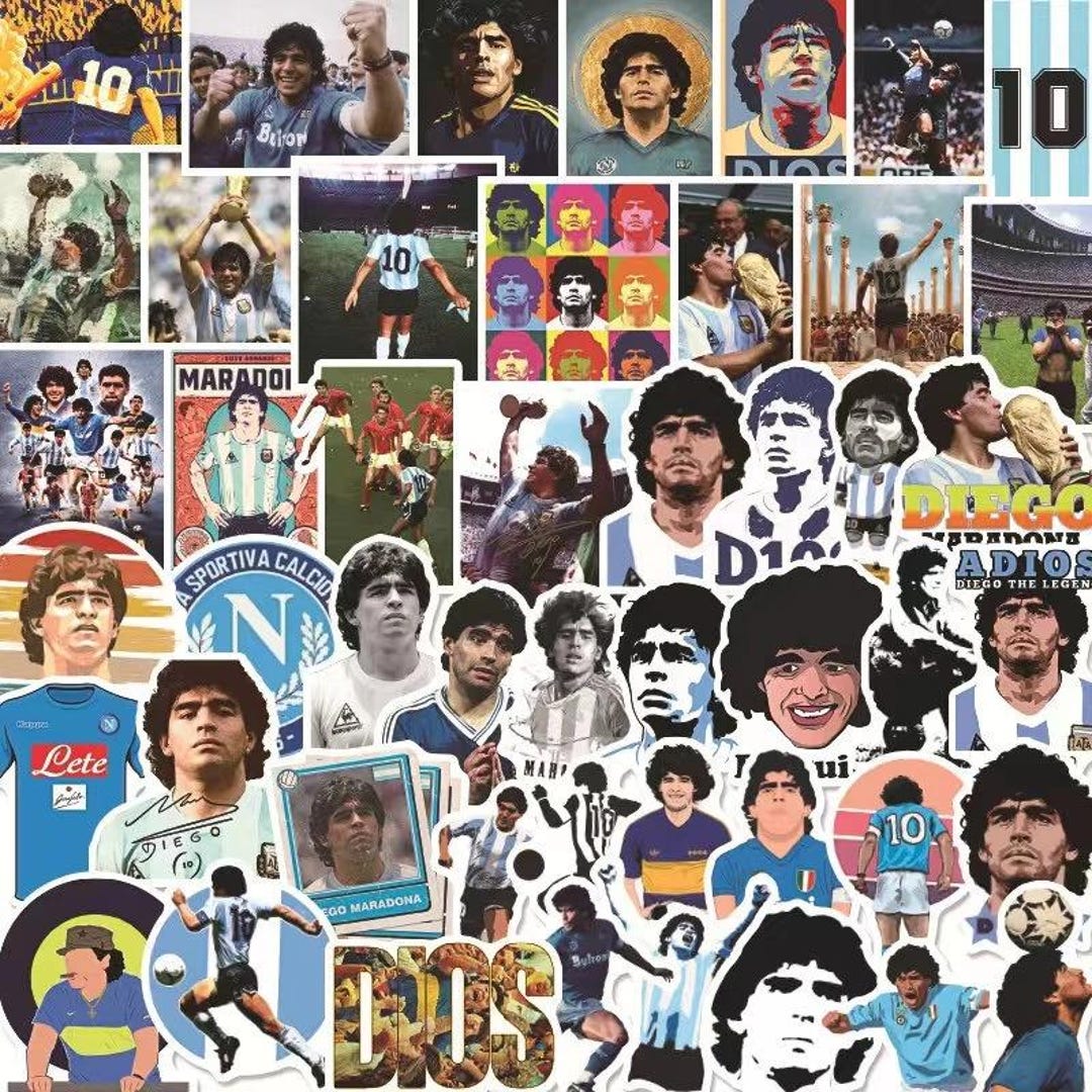 Diego Maradona Laptop Sticker, Planner Sticker, Vinyl Decal - Etsy