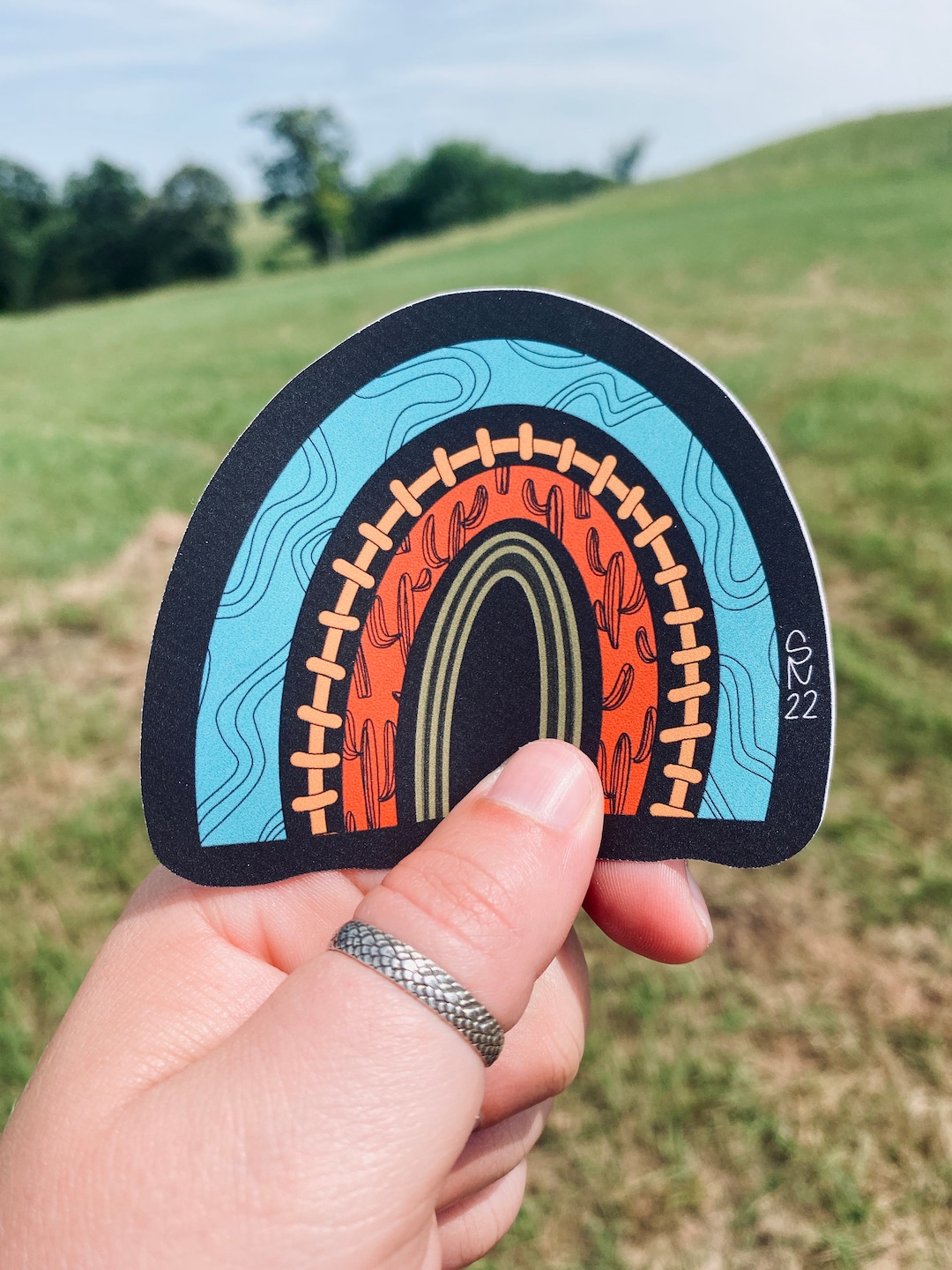 Ranchy Rainbow Waterproof Sticker - Etsy
