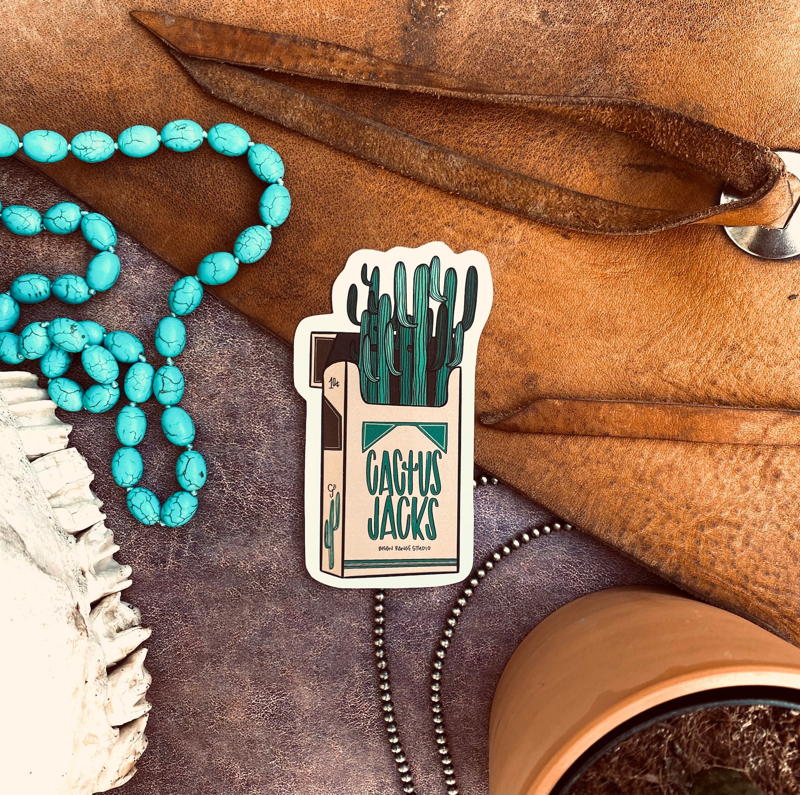 Cactus Jack Waterproof Sticker | Etsy