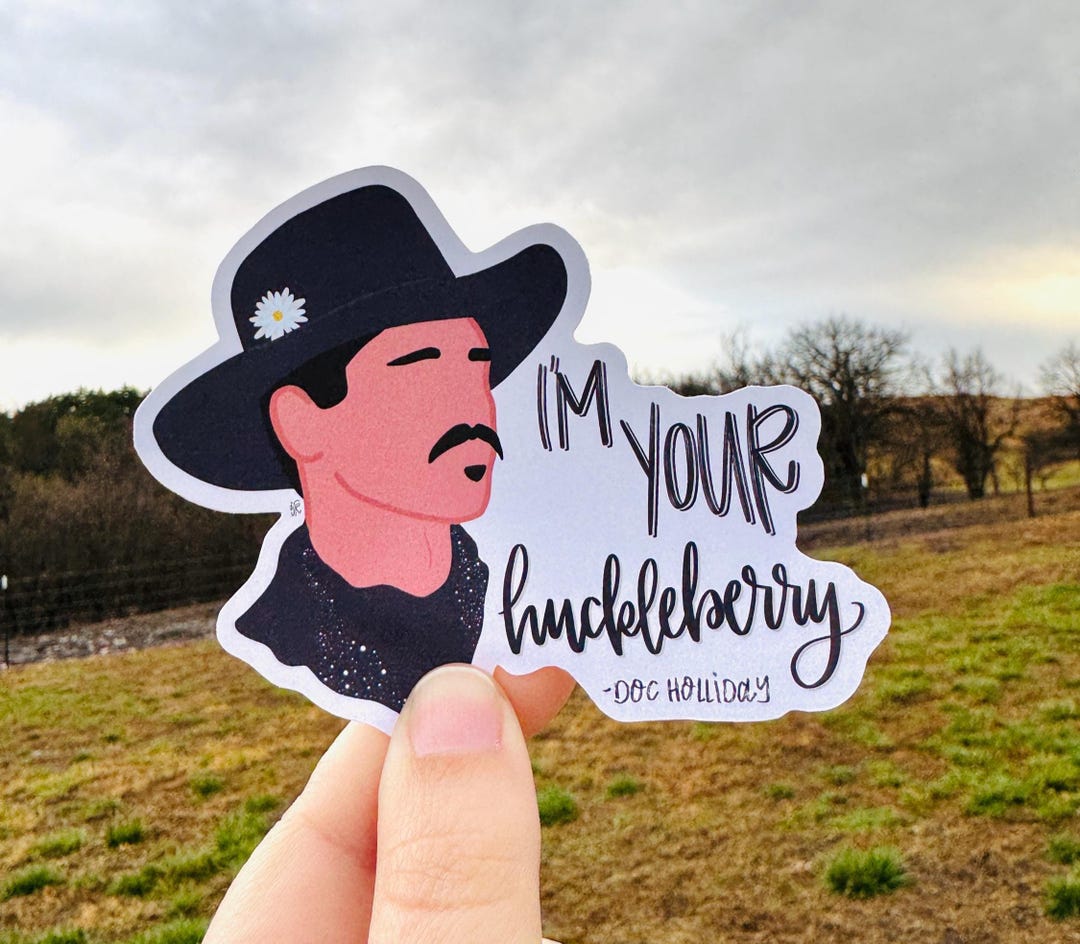 I'm Your Huckleberry Waterproof Sticker - Etsy