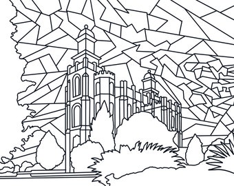 PRINTABLE Logan Utah Temple Coloring Page DIGITAL PRINT - Etsy