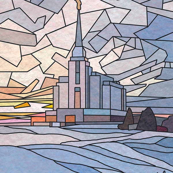 Rexburg Lds Temple Print - Etsy