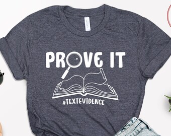 Text Evidence Shirt - Etsy