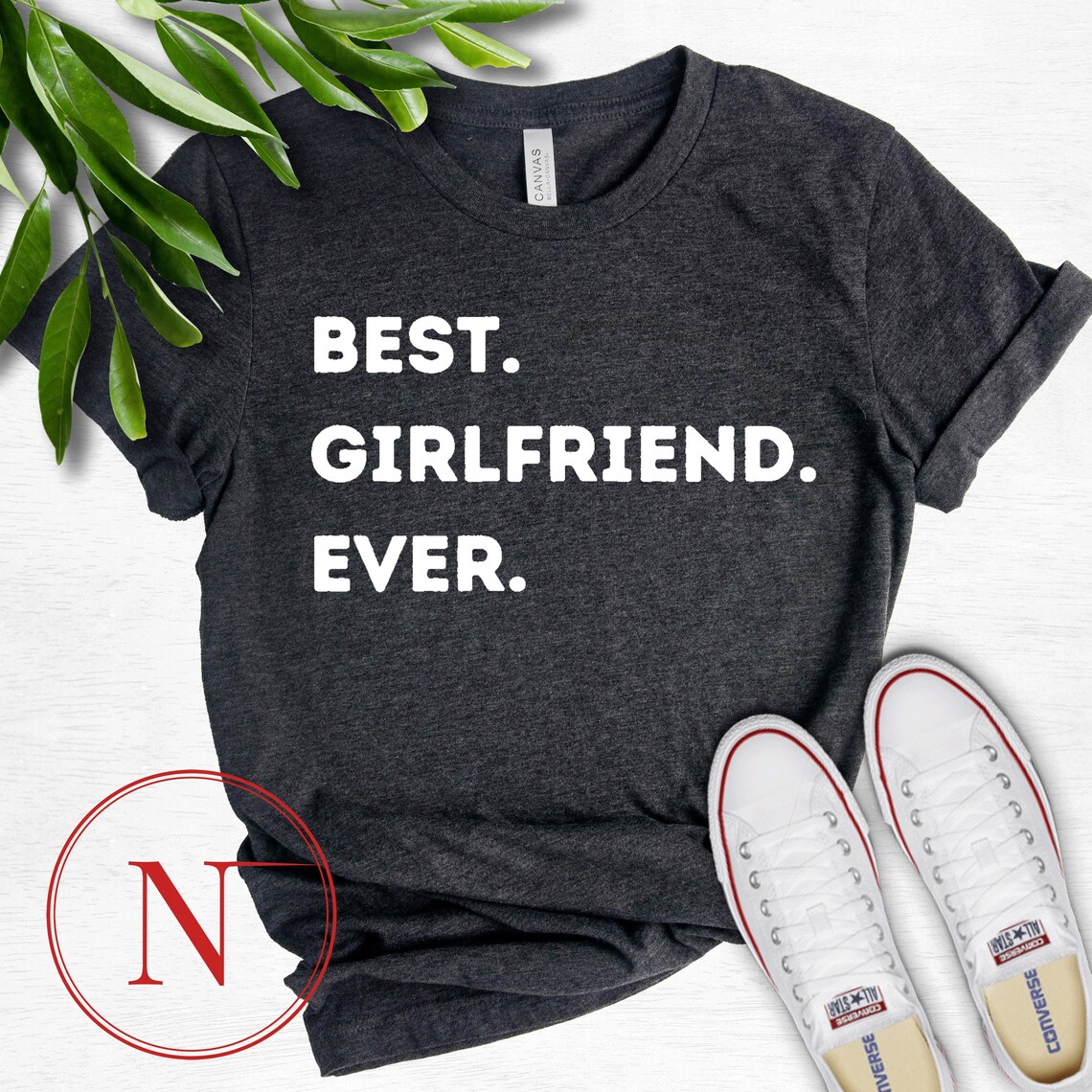 Best Girlfriend Ever Written Cute Designed Shirt T For Etsy
