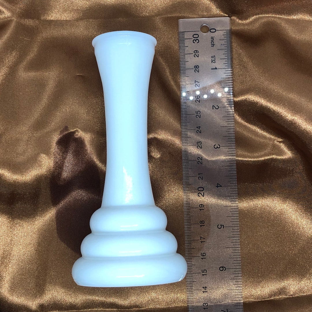 Dainty Deco Bud Vase Made of Antique Milk Glass With Art Deco Style - Etsy