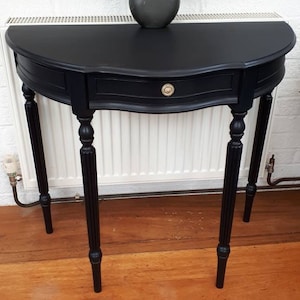 Sold**upcycled French Style Half Moon Console Table - Etsy UK