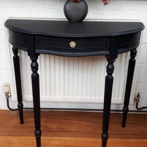 Sold**upcycled French Style Half Moon Console Table - Etsy UK