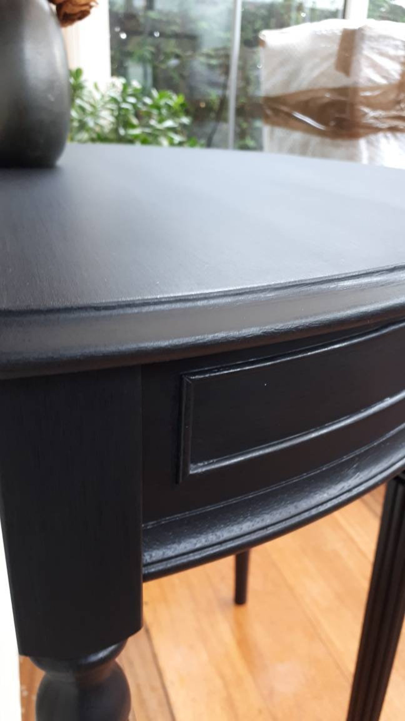 Sold**upcycled French Style Half Moon Console Table - Etsy UK