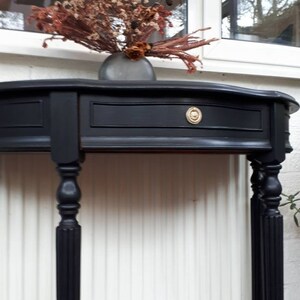 Sold**upcycled French Style Half Moon Console Table - Etsy UK