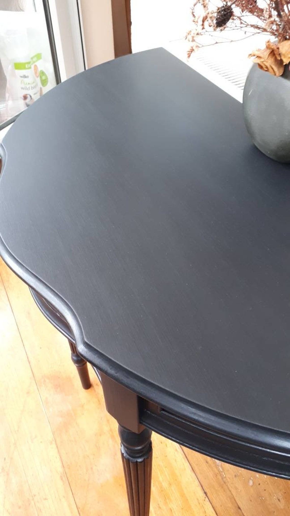 Sold**upcycled French Style Half Moon Console Table - Etsy UK