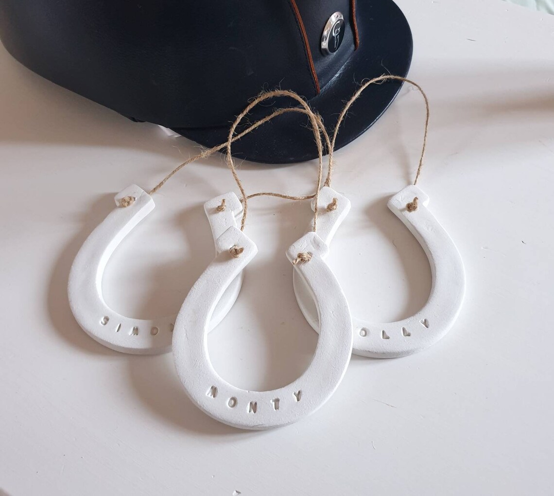 Personalised Engraved Ceramic Horse Shoe Engraved Giftshorse - Etsy UK