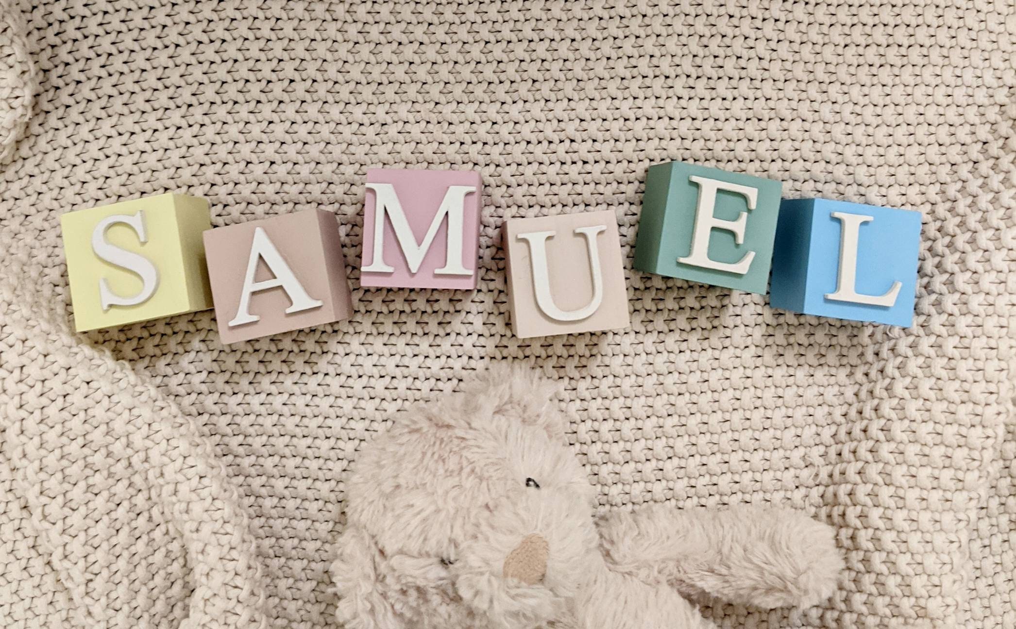 Wooden name blocks children's building blocks wooden | Etsy