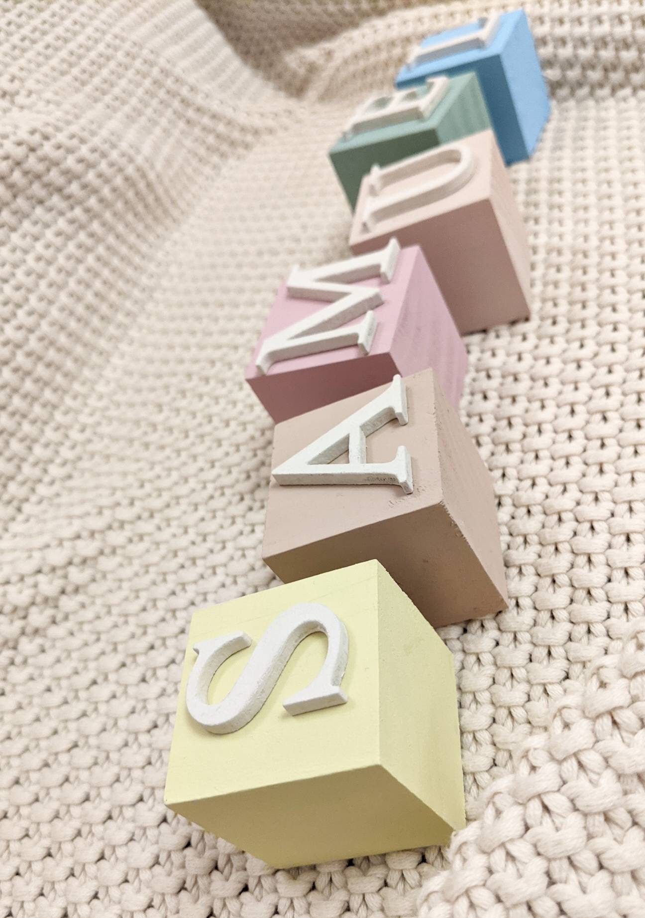 Wooden name blocks children's building blocks wooden | Etsy