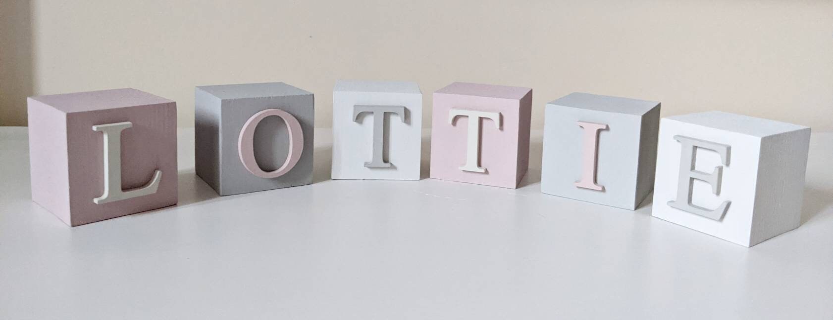 Wooden name blocks children's building blocks wooden | Etsy