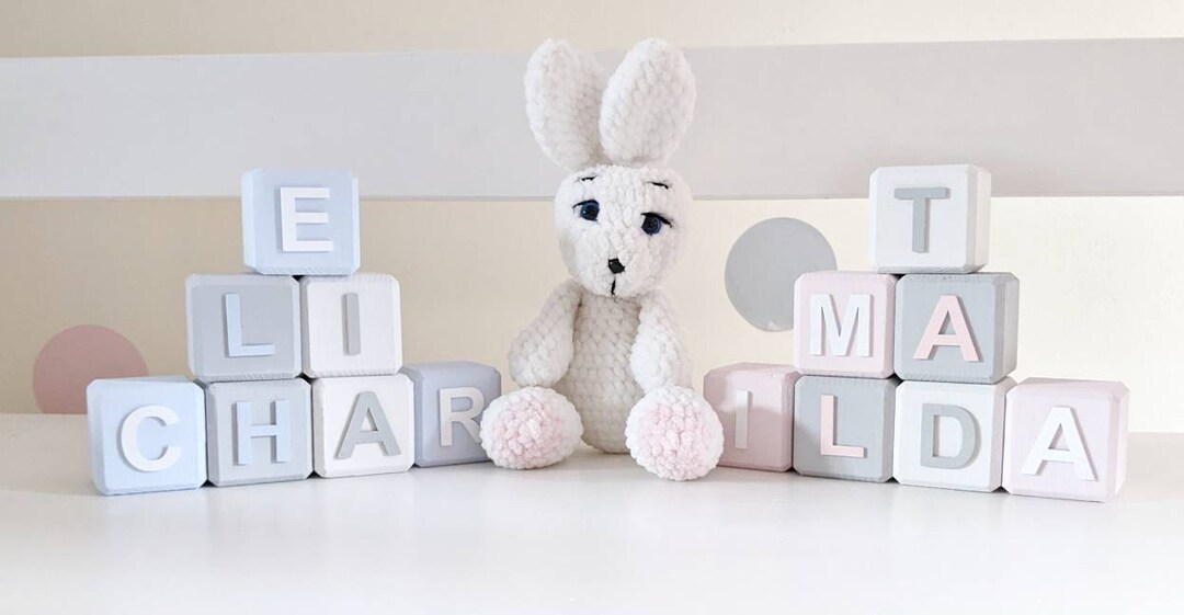Wooden Name Blocks, Children's Building Blocks, Wooden Block Letters ...