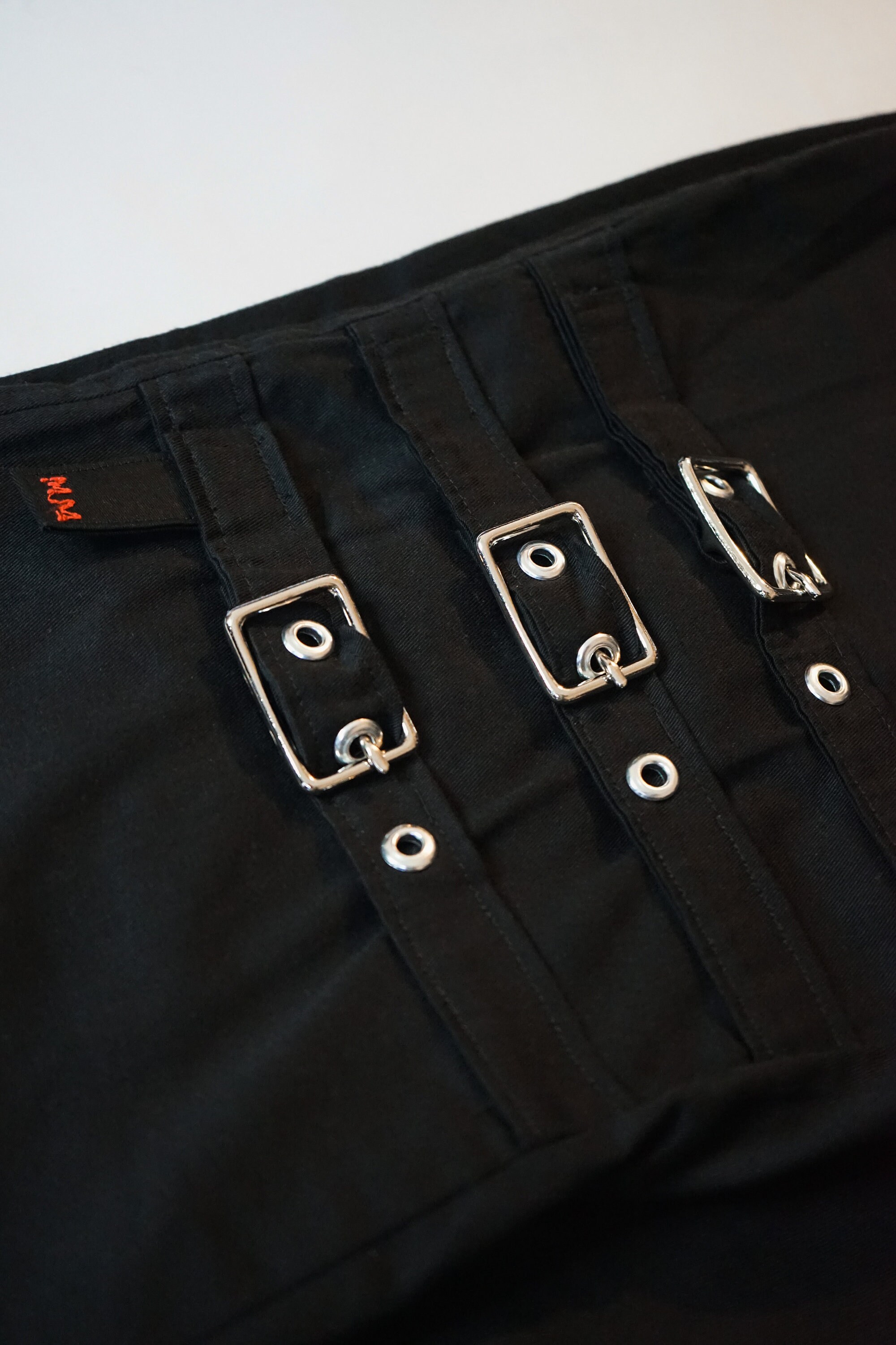 Metal Minx Street Wide Leg Buckle Pants Size 28 Goth Metal Punk Rocker ...