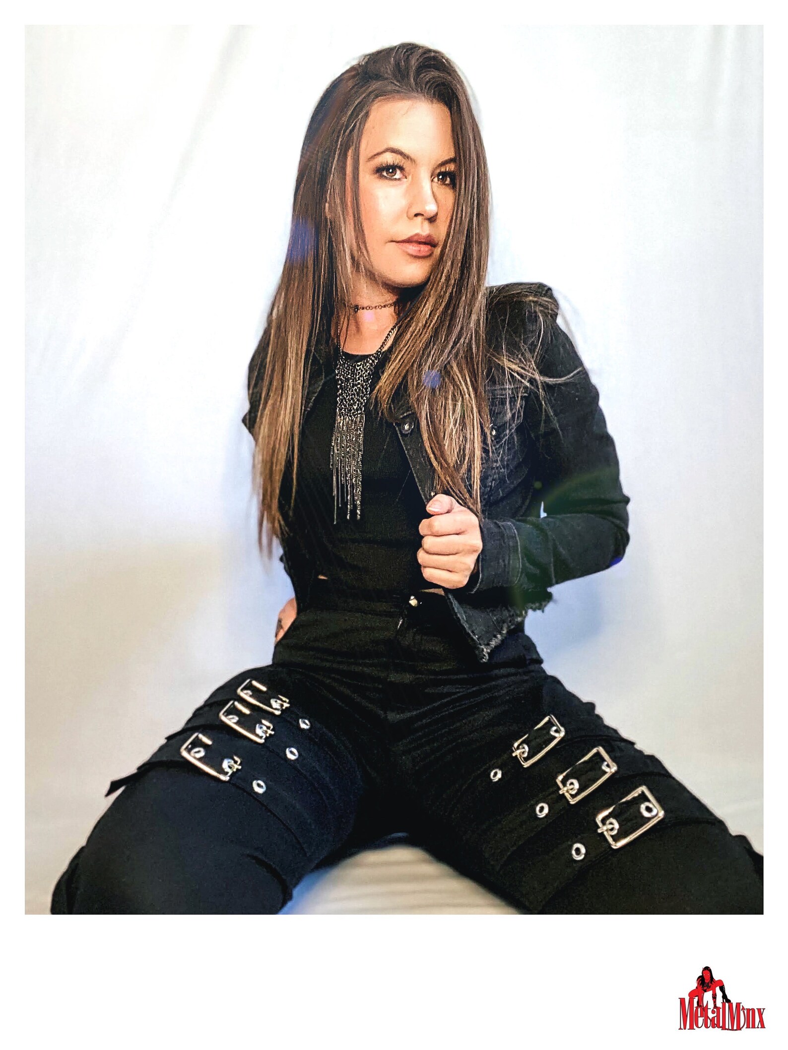 Metal Minx Street Wide Leg Buckle Pants Size 28 Goth Metal Punk Rocker ...