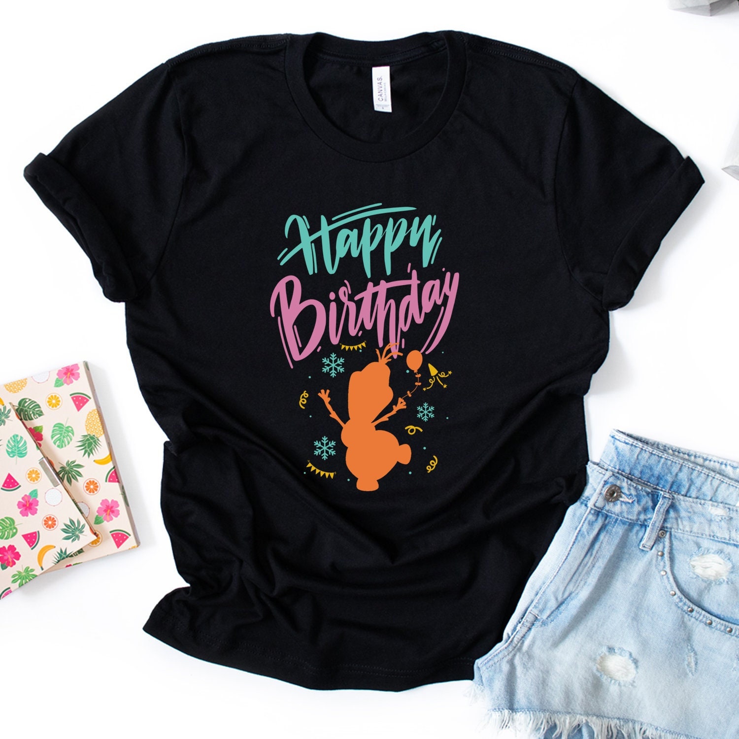 Happy Birthday Disney Frozen 2 Shirt, Cute Olaf Gift Birthday Shirt ...