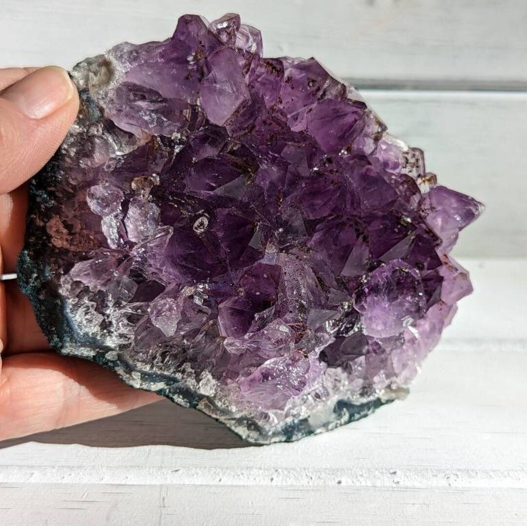 Deep Purple Amethyst Cluster: Consciously Sourced Brazilian Crystal - Etsy