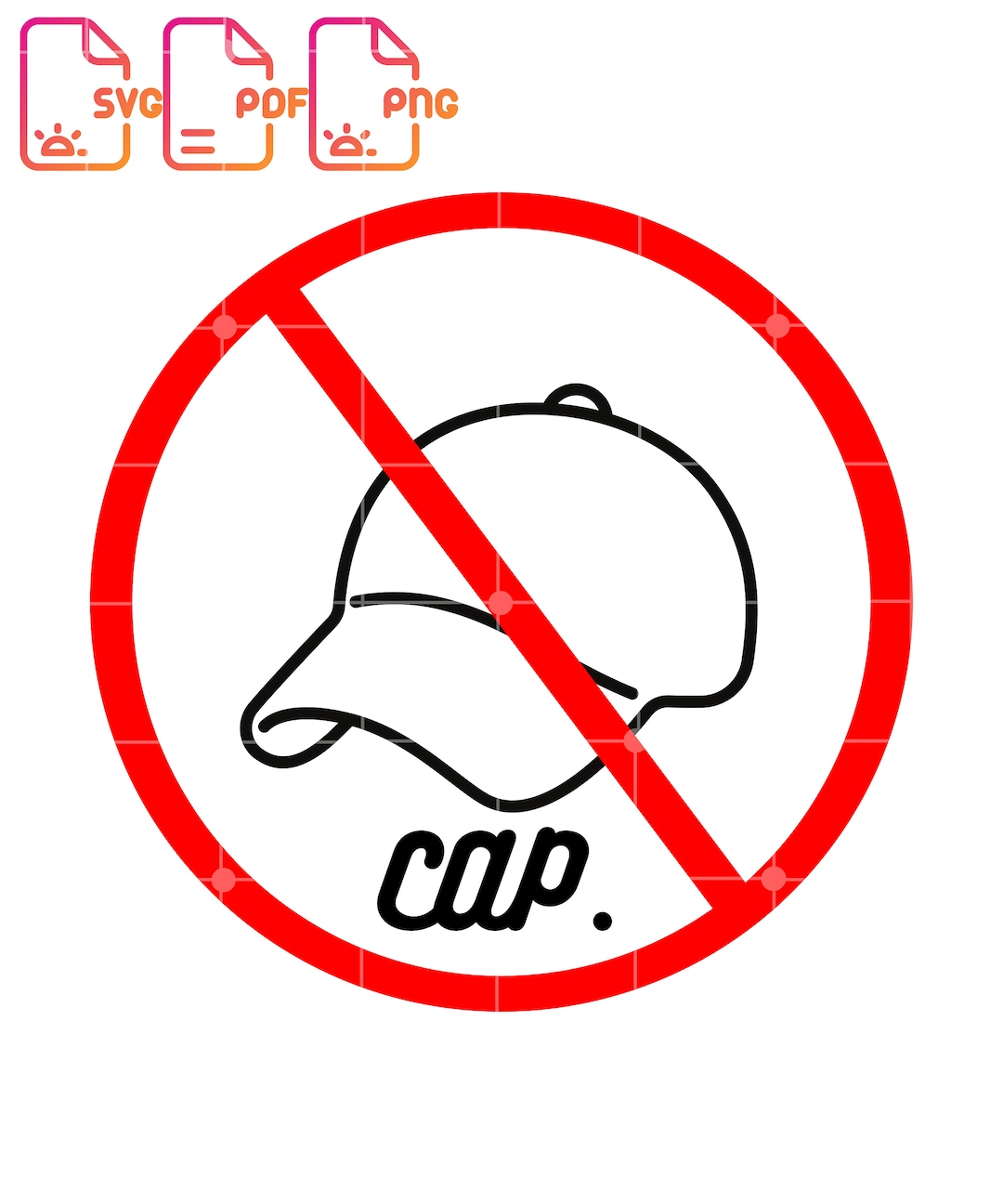 No Cap - SVG, PDF, PNG Files for Instant Download - Etsy