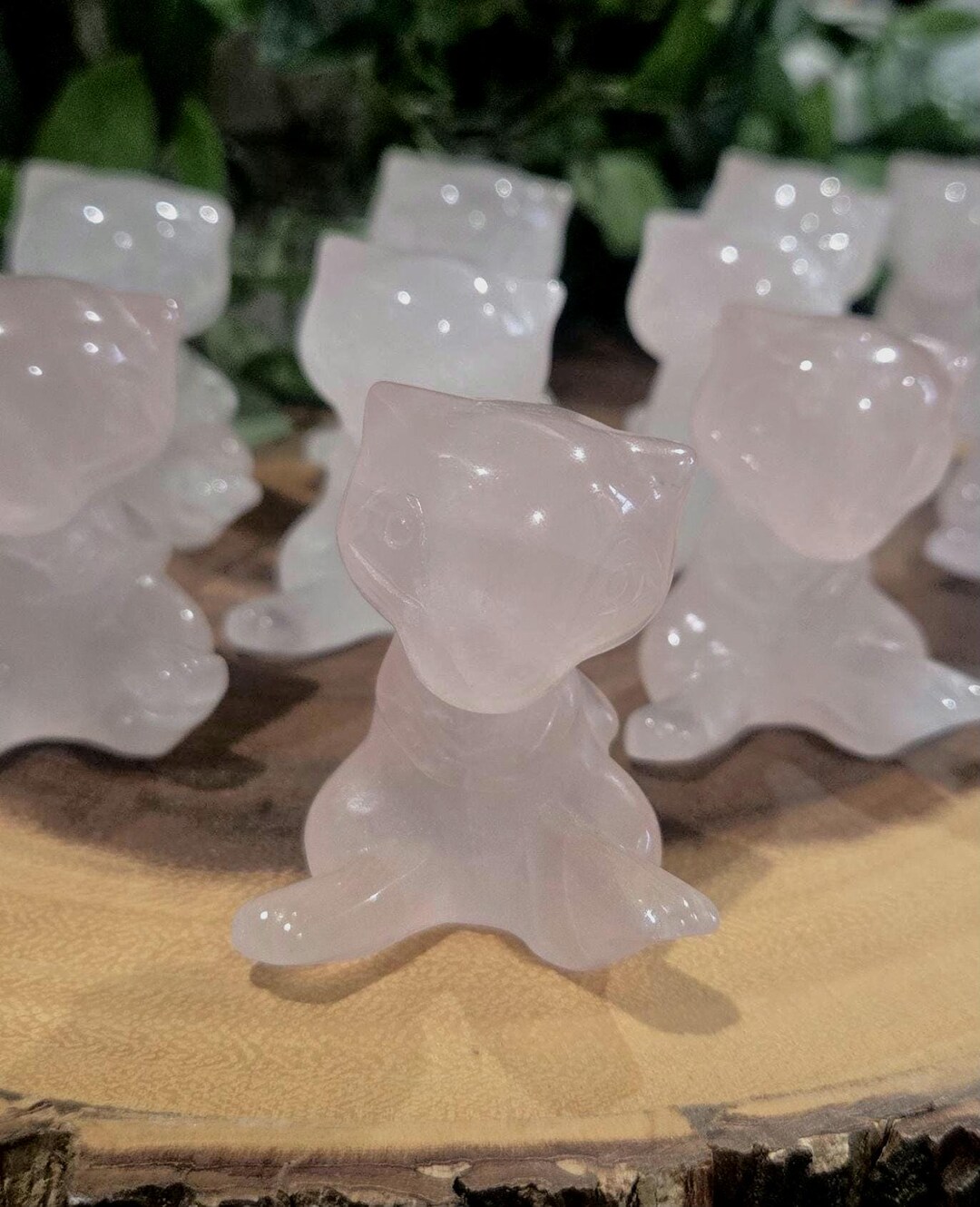 Rose Quartz Mew Carving - Etsy
