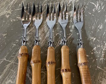 Bamboo Forks Set - Etsy