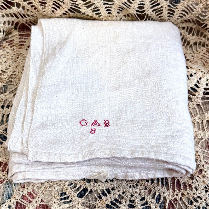 Antique Monogrammed Linens - Etsy