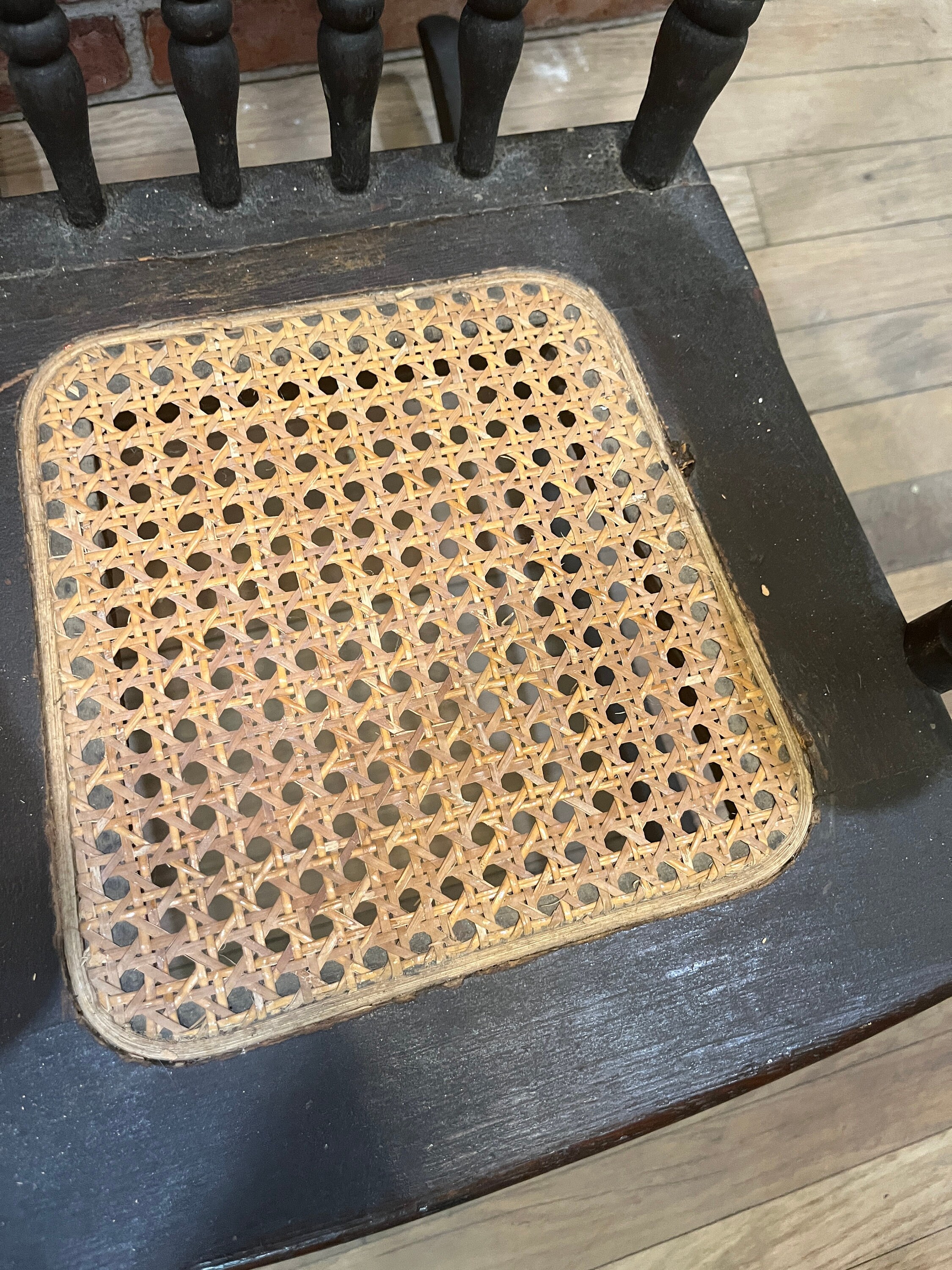 Antique Childs Rocking Chair Original Cane Seat - Etsy