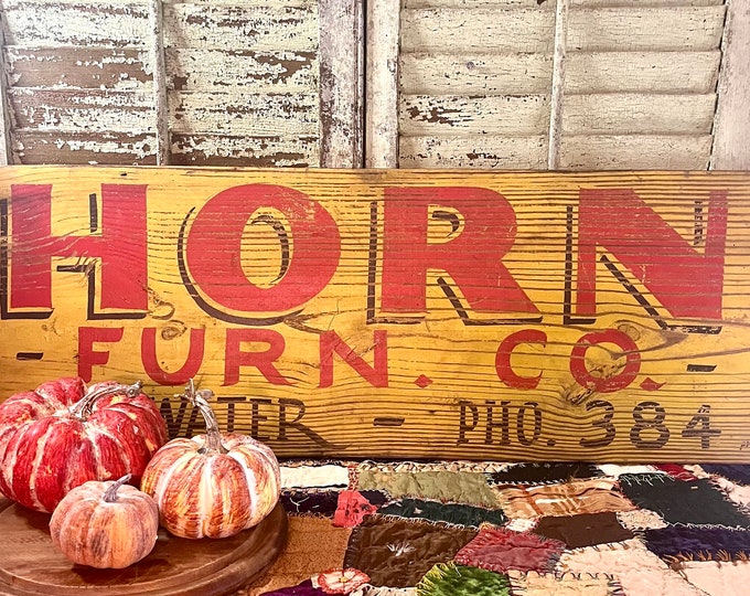 Antique Wood Sign Painted Furniture Company - Etsy