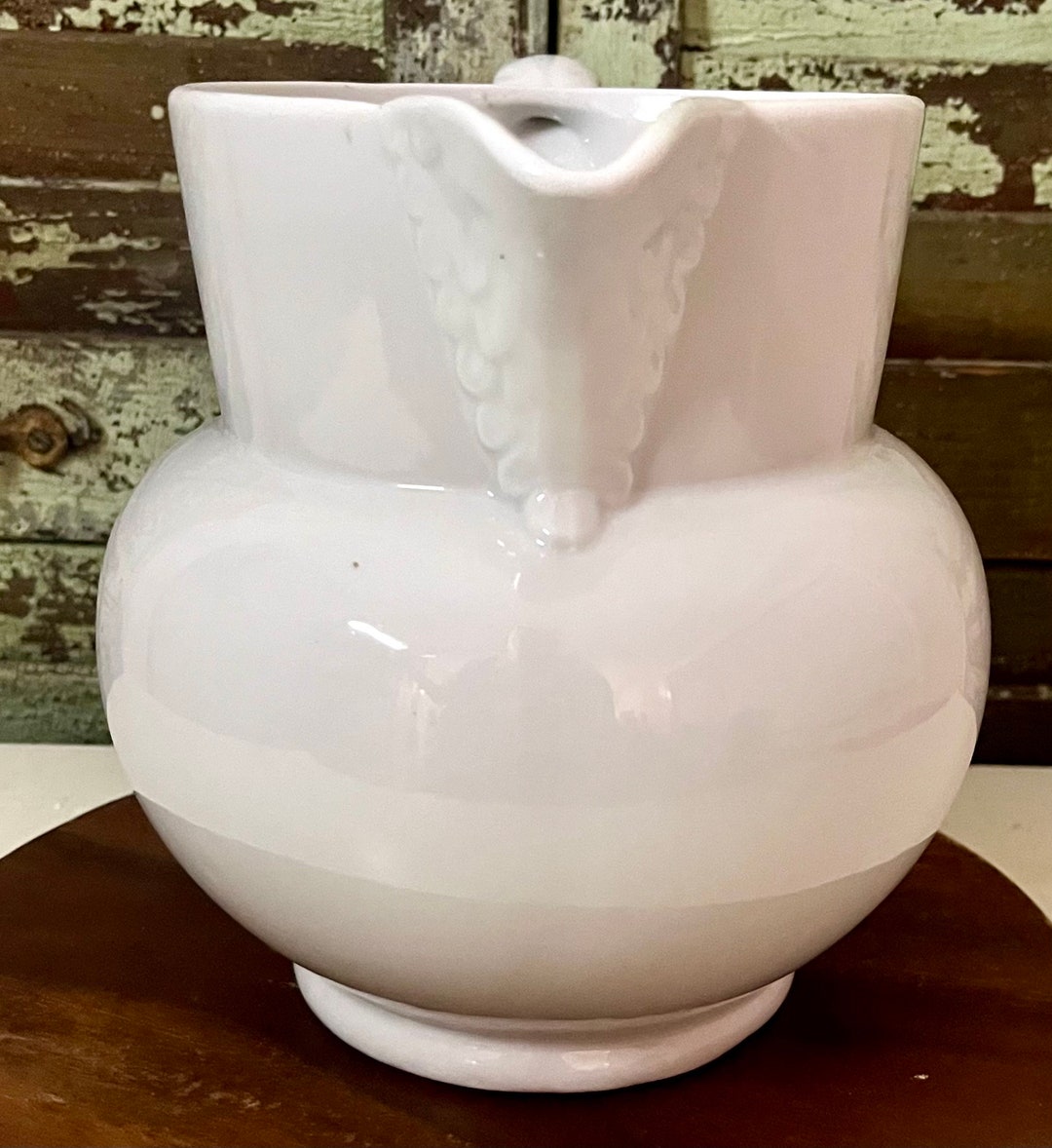 White Ironstone Pitcher Unmarked Clean- No Staining or Crazing - Etsy