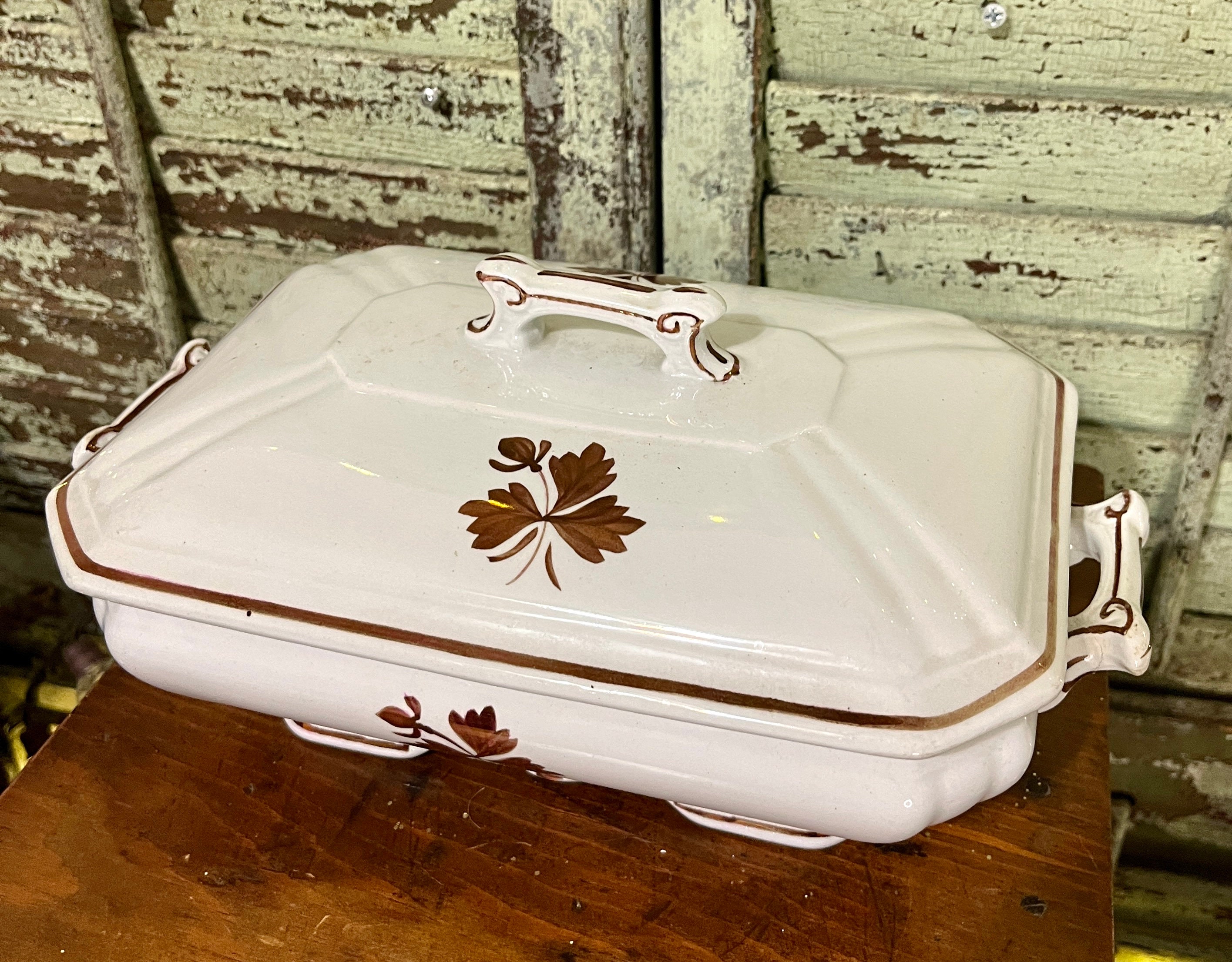 Meakin Tea Leaf Ironstone Tureen - Etsy