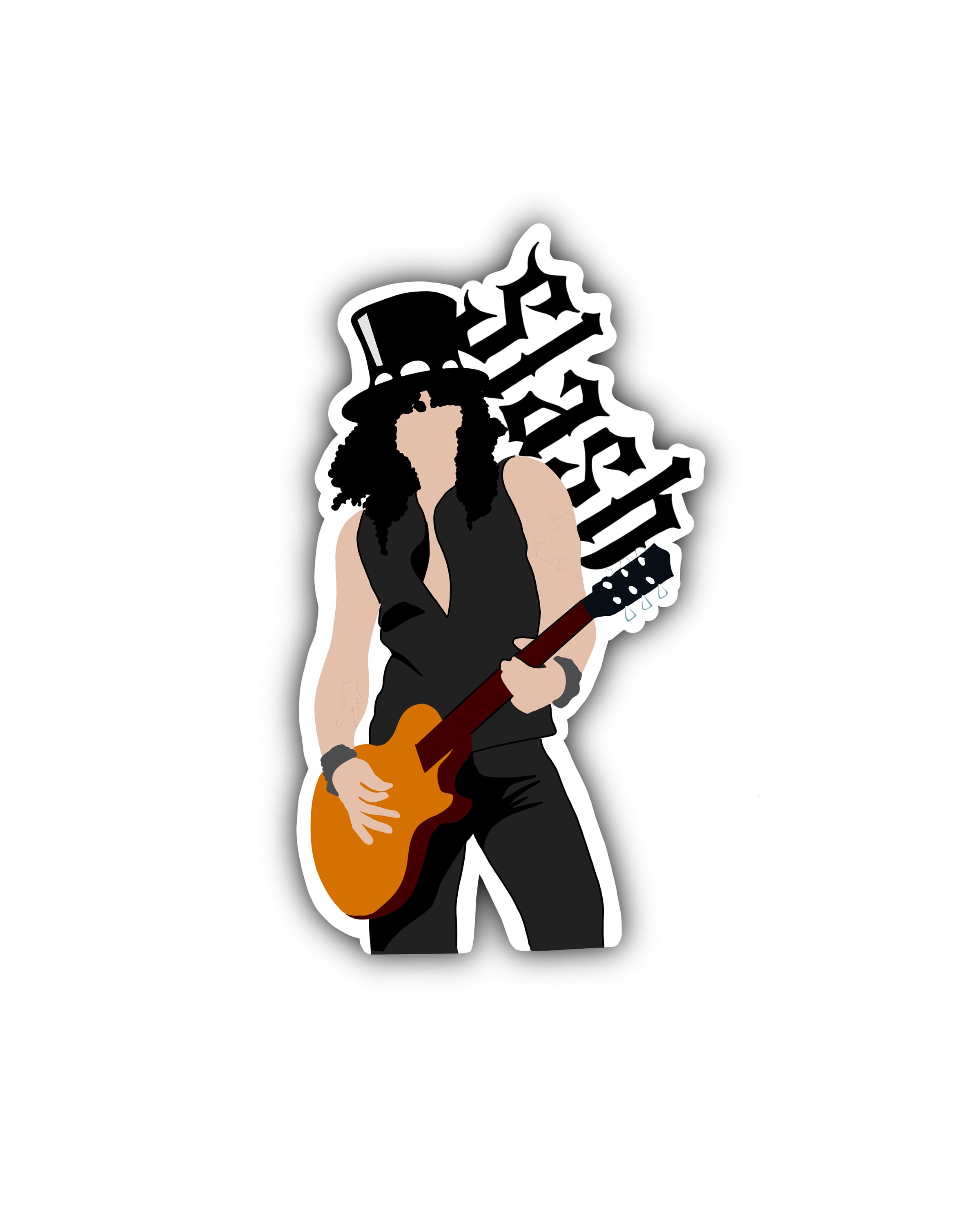 Slash Sticker / Guns N' Roses Sticker / Guitarrista | Etsy